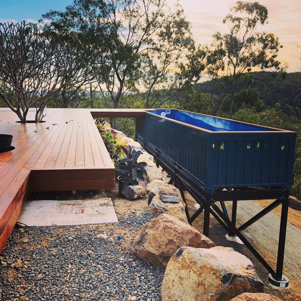 Buy 40FT Shipping Container Pool Online with Air Heater - shipping ...